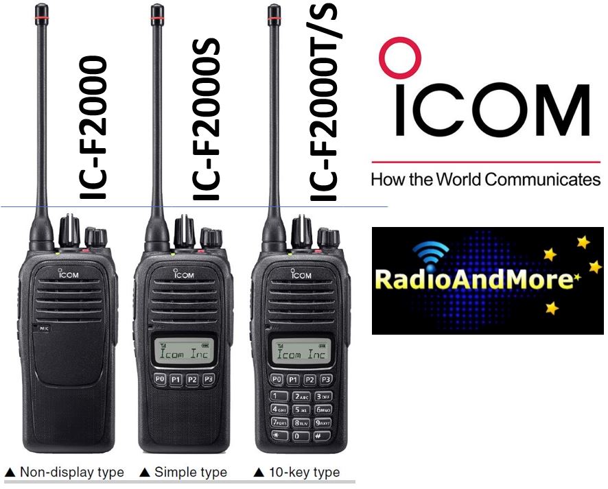 Icom IC-F2000-H - 450-520Mhz 16 Channel "No Keypads" - UHF Radio ...