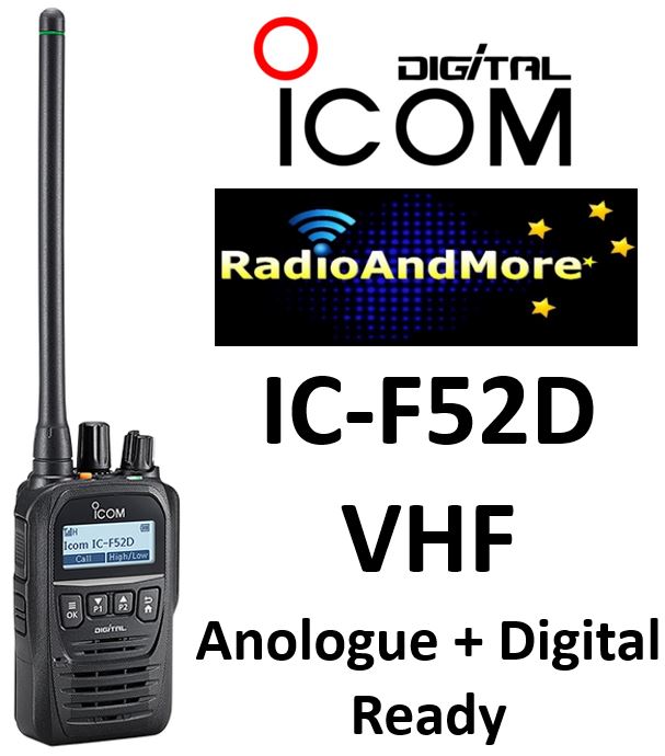 2Way Radio - Icom IC-F52D (VHF) 136-174Mhz – RadioAndMore