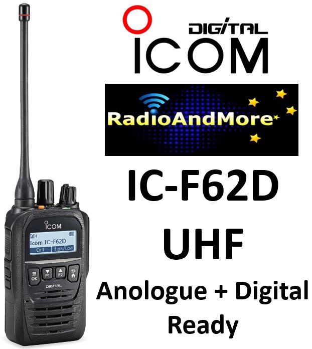 2Way Radio - Icom IC-F62D-H (UHF) 450-520Mhz – RadioAndMore