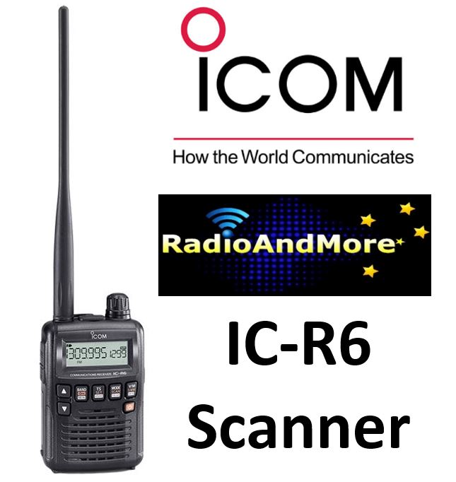 Icom IC-R6 - Handheld Scanner / Receiver – RadioAndMore